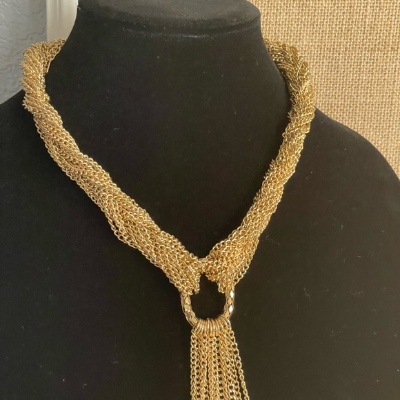 Jewelry | Natasha Fashion Braided Gold Necklace | Poshmark